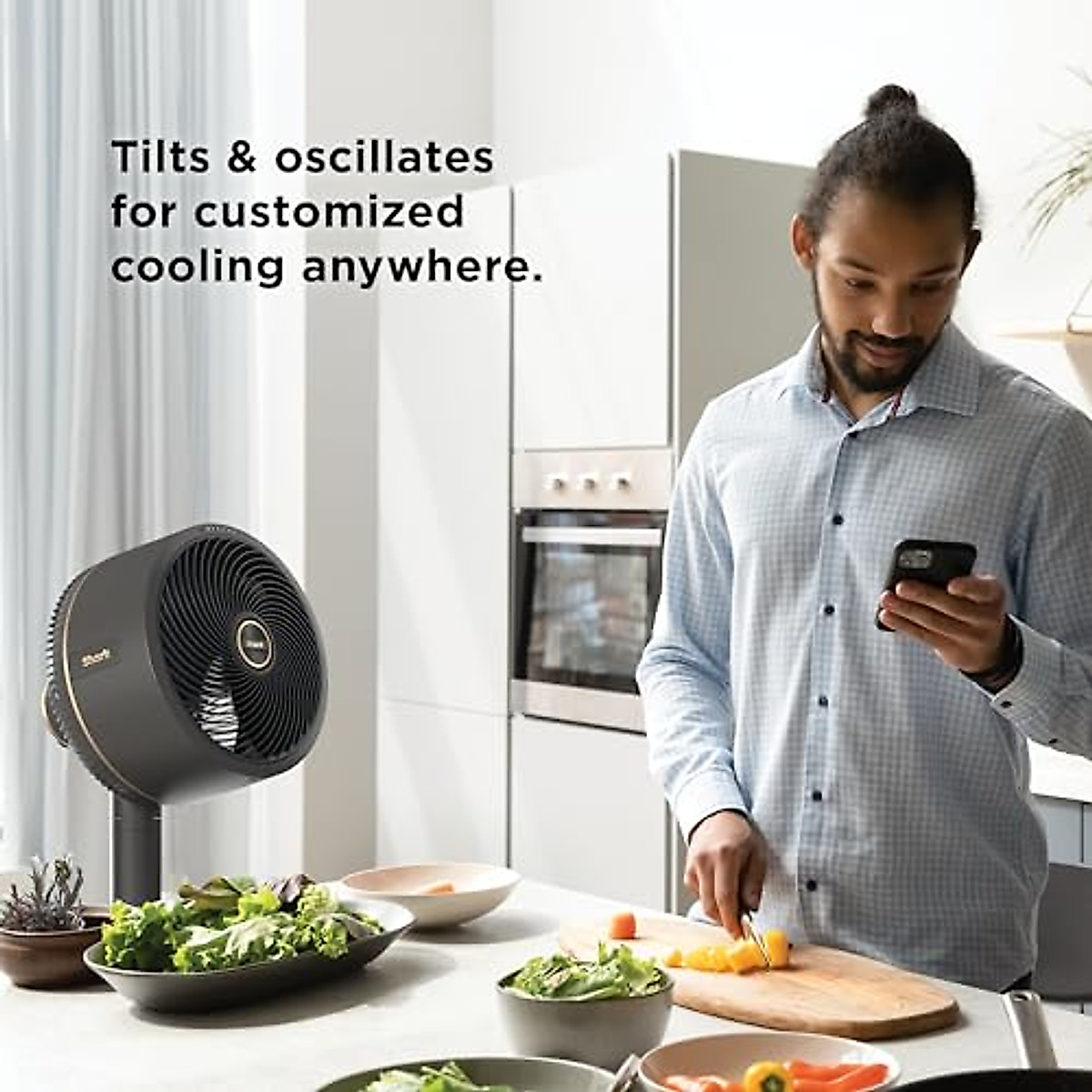 Shark FlexBreeze Indoor Fan for Home, Office & Bedroom, Corded & Cordless, Pedestal & Tabletop Oscillating Fan with Remote, Portable with InstaCool Misting Attachment for Outdoor Usage, FA222