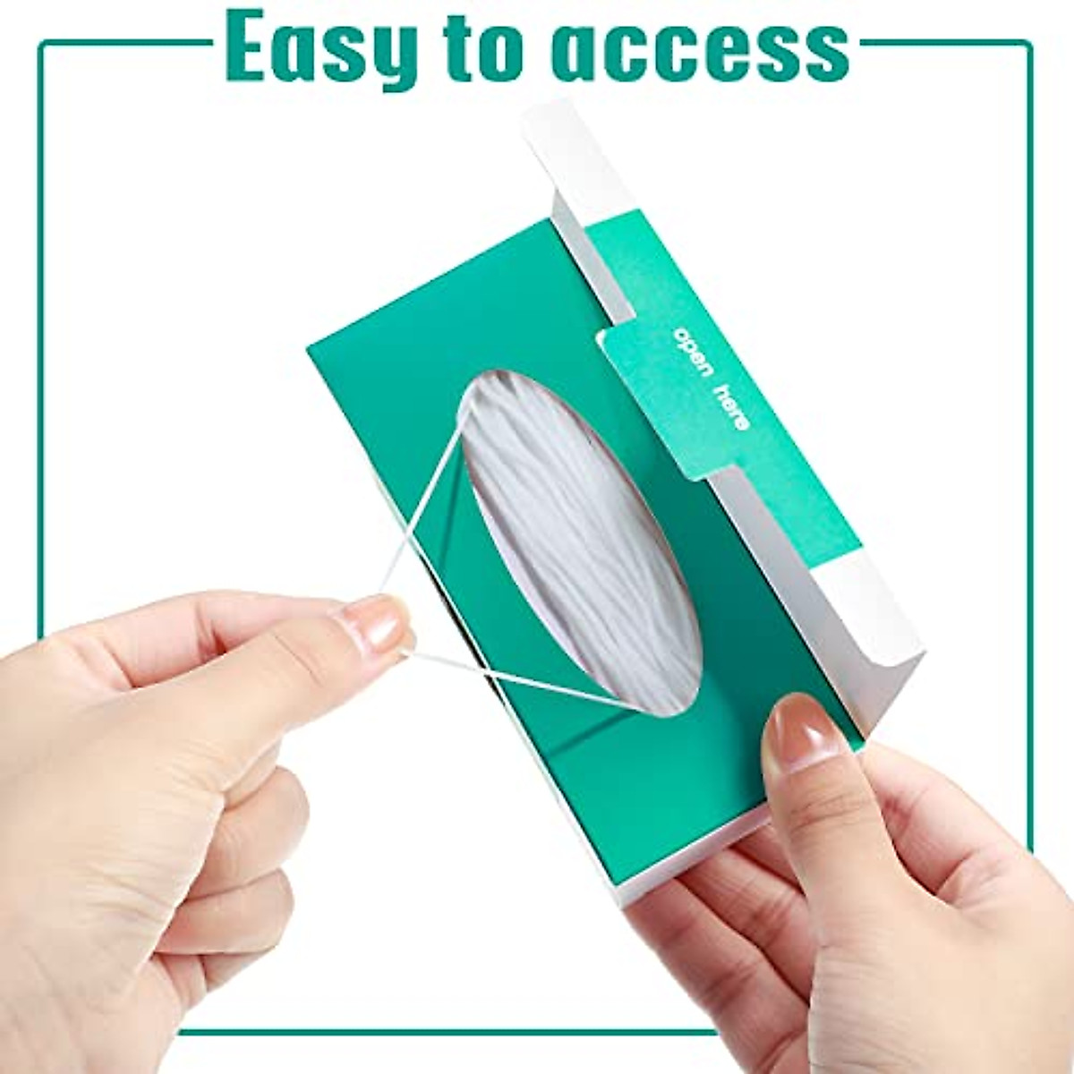200 Pcs Floss Threaders for Bridges, 4 Packs Dental Floss for Braces, Bridges and Implants, Periodontal Disease Teeth Flossing