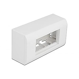 Delock Surface-Mounted housing for Easy 45 modules 152 x 82 mm, White