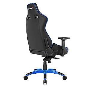 AKRacing Masters Series Pro Luxury XL Gaming Chair with High Backrest, Recliner, Swivel, Tilt, 4D Armrests, Rocker & Seat Height Adjustment Mechanisms, 5/10 Warranty,Blue - AK-PRO-BL