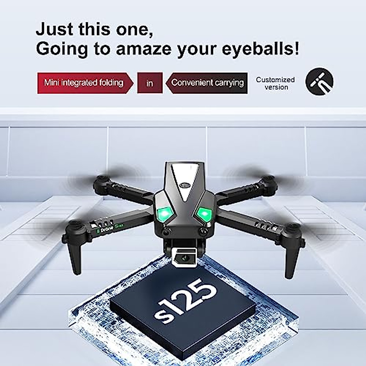 Drone with 1080P HD Dual Camera, WiFi FPV Live Video Real-Time Transmission, Headless Mode, Altitude Hold, RC Quadcopter Foldable Drones Gifts for Boys Girls #