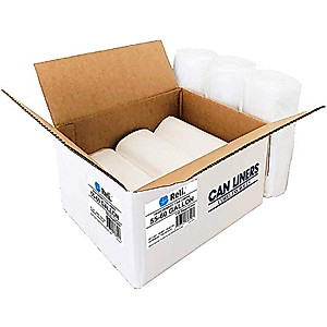 Reli. SuperValue 55 Gallon Trash Bags (150 Count Bulk), Made in USA - Clear Trash Bags Heavy Duty 55 Gallon - 60 Gallon - 55 Gal Garbage Bag