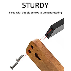 Toilet Paper Holder Wall Mount, Bethom Wood Toilet Roll Holder for Bathroom Washroom, RV, Rustic Farmhouse Style, Vertical or Horizontal Installations