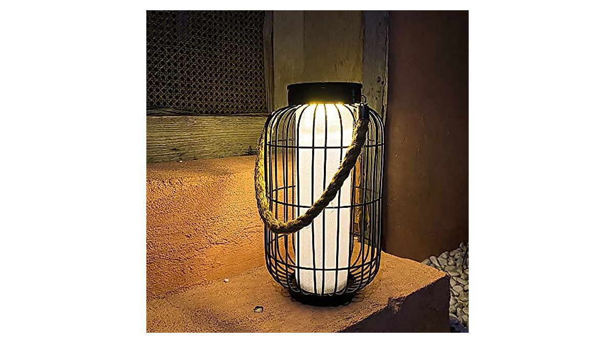 Pearlstar Large Solar Lantern for Outdoor Decor | Waterproof & Eco-Friendly