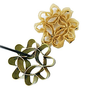 DOK JOK Cookie Bouquet Sunflower 2.5 Inch Diameter Crispy Biscuit Mould Brass Blossom Lotus Flowers Shaped Mold Maker Thailand Dessert Come with Thaise Thailndsk Thai Kanom Recipe Amazon