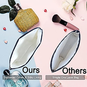 Cat Makeup Bags for Women, Cute Cat Themed Gifts for Girls, Small Cat Lover Travel Cosmetic Bag Zipper Pouch for Teens Daughter Sister Bestie, Funny Cat Mom Stuff Birthday Christmas Decorations