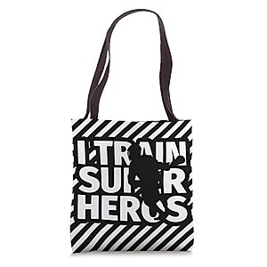 Lacrosse Coach Gift Funny striped / with black and white str Tote Bag