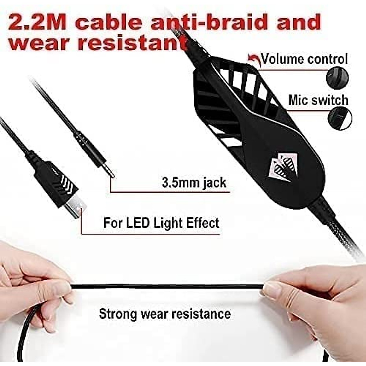 MXJCC Gaming Headset Pink for Noise Cancelling Over Ear Headphones with Microphone LED Light Mic for Laptop (Color : Pink)