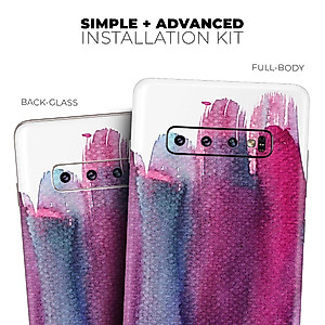 DesignSkinz Violet Mixed Watercolor Protective Vinyl Decal Wrap Skin Cover Compatible with The Samsung Galaxy S20 (Screen Trim & Back Glass Skin)