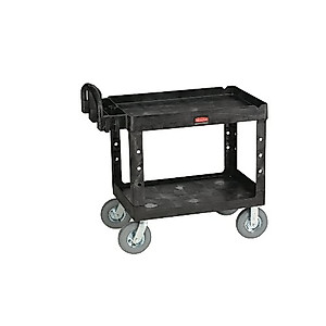 RUBBERMAID COMMERCIAL PRODUCTS Heavy-Duty Service/Utility Cart Beige