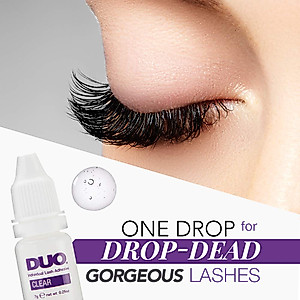 DUO Individual Lash Adhesive, for False Individual Lashes, Clear, 0.25 oz, 1-Pack
