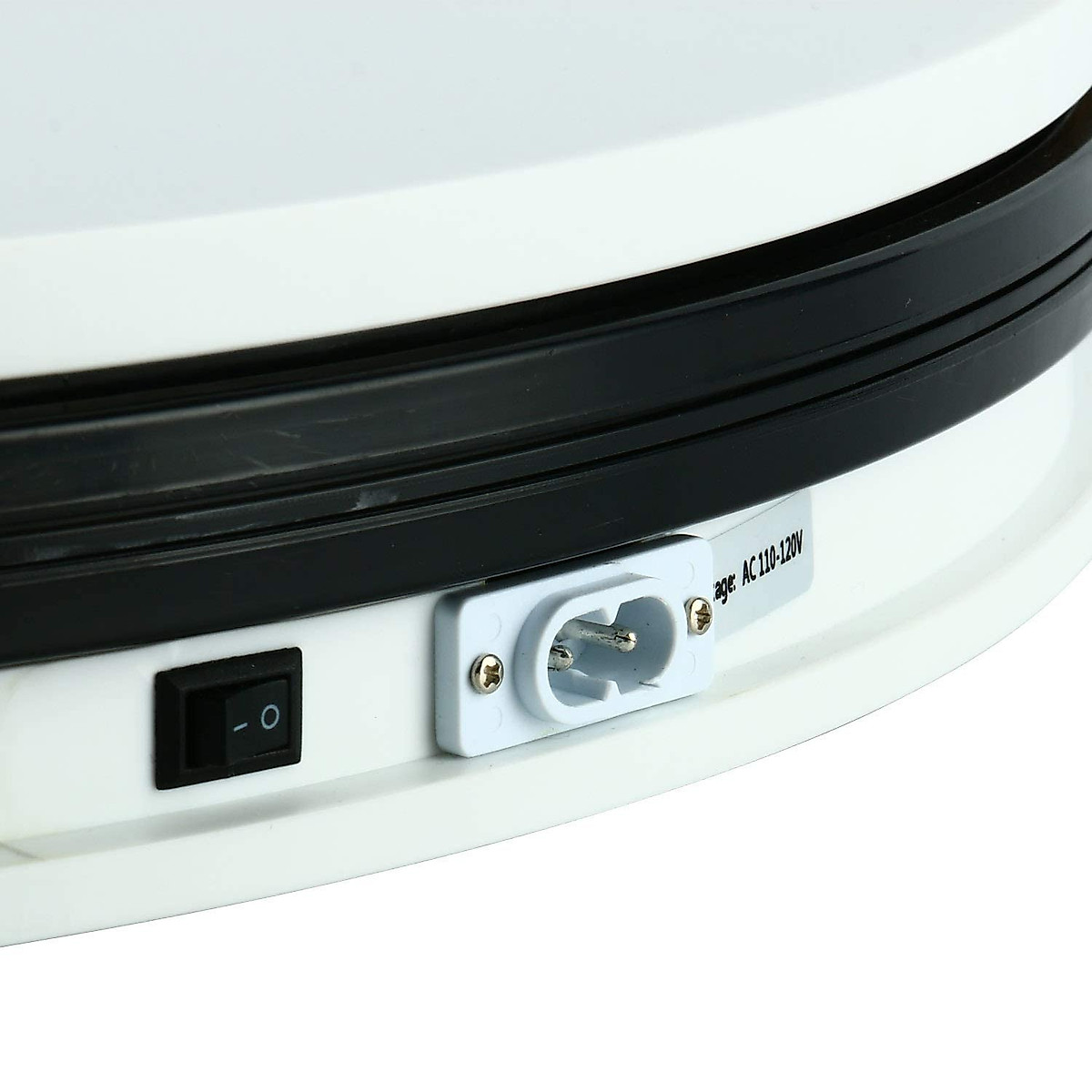 Xeternity-Made XMSound Rotating Display Stand,18inch/45cm 110V Electric Motorized Rotating Turntable Display Stand (White)