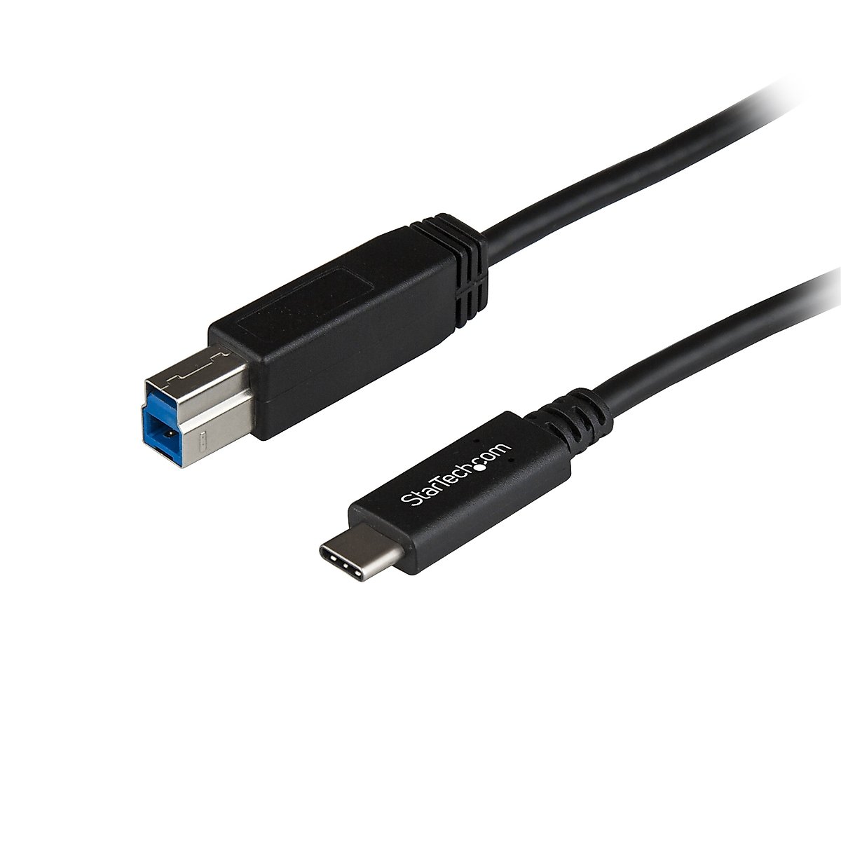 StarTech.com USB C to USB B Printer Cable - 1m / 3 ft - Superspeed - USB 3.1 - 10Gbps - USB C Printer Cable - USB Type C to Type B (USB31CB1M) , Black