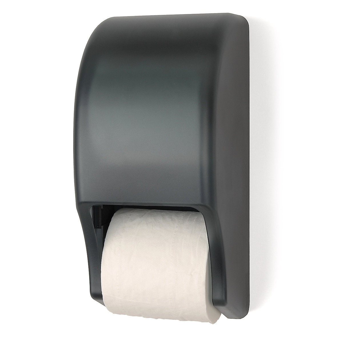 Palmer Fixture RD0028-01 Two-Roll Standard Tissue Dispenser, Dark Translucent