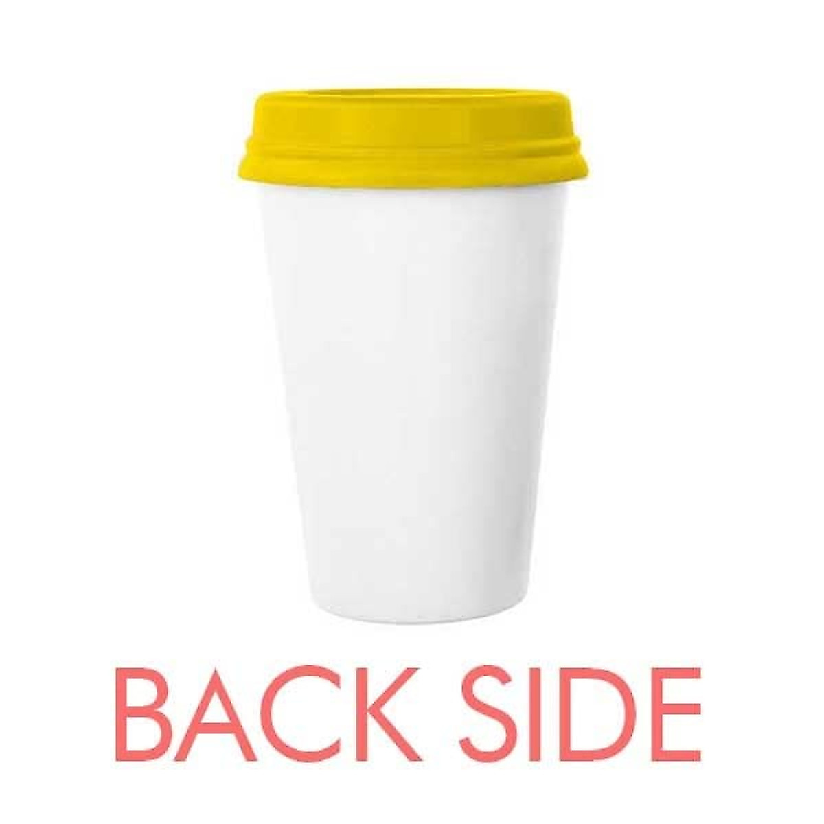 PUROXX K Alphabet Orange Fruit Cute Pattern Coffee Tea Mug Pottery Cup Yellow Lid