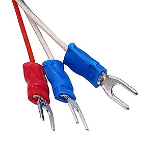 TWTADE Stainless Steel PT100 RTD Thermistor Temperature Sensor Probe,100mm / 4" Long Probe Thermocouple, Probe Diameter :5mm / 0.2" (Temperature Rang: -50~420°C) 5mm x 100mm x 2M MT-225A-100mm
