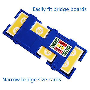 TSB Jumbo Index Bridge Cards Pack of 12 Decks - 6 Colors Jumbo Print Bridge Playing Cards - with Single Box for Easy Storage(12 Decks in 6 Colors)
