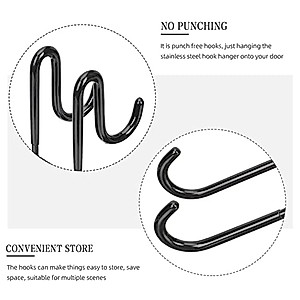 Cabilock Shower Towel Hook Metal Hangers Heavy Duty Hangers 1 Piece Over Cabinet Drawer Hook Narrow Door Hook Wardrobe Door Hanger Shower Door Hook Metal Hangers Heavy Duty Hangers