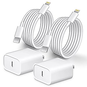 iPhone 14 13 12 Fast Charger [Apple MFi Certified] 10FT Type C Charger 2 Pack 20W USB C Charger Block with Fast Charging Cable for iPhone 14/14 Pro/13/13Pro Max/12/12 Pro Max/11/XS/XR/X/8Plus,iPad