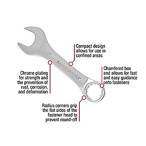 Sunex 9930M Metric Stubby Combination Wrench Set, 10-Piece