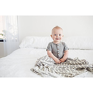Copper Pearl Large Premium Knit Baby Swaddle Receiving Blanket Midtown