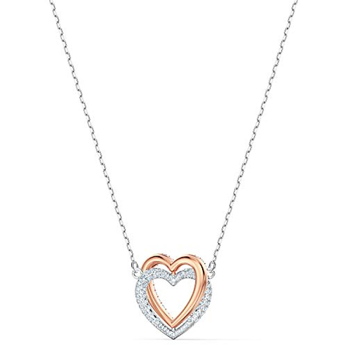 SWAROVSKI Hyperbola Pendant Necklace for Women, with a Mixed Metal Plated Finish and Clear Crystal Pavé