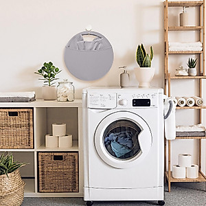 ZIMUHENAI 26" Collapsible Laundry Basket, Larger Popup Laundry Basket for Dryer, Portable Laundry Hamper for Clothes Storage and Easy to Use(Grey)