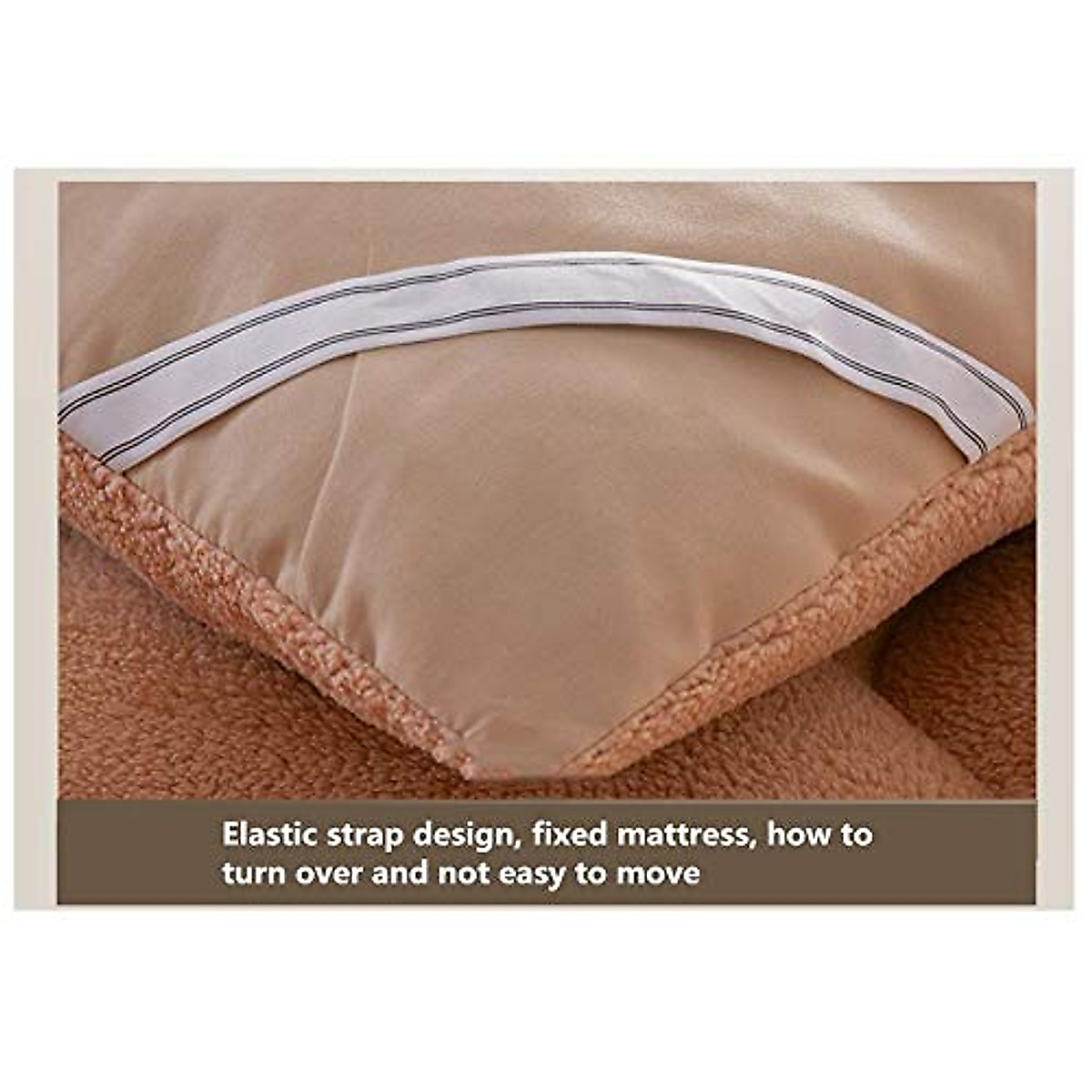 Plush Thicken Floor Mattress Non-Slip Quilting Tatami Mattress Japanese Foldable Futon Mat Single Double Mattress Topper Full Size for Adult Child etcC-100x200cm(39x79inch)