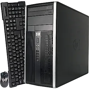 HP Elite 8300 Tower Flagship Business Desktop Computer (Intel Quad-Core i7-3770 up to 3.9GHz, 8GB RAM, 2TB HDD+ 240GB SSD, DVD, WiFi, VGA, DisplayPort, Windows 10 Professional) (Renewed)