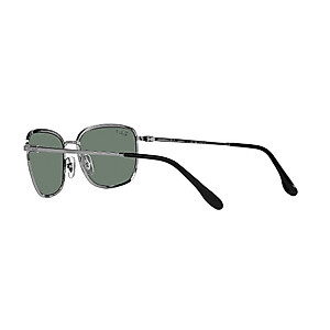 Ray-Ban RB3705 Square Sunglasses, Gunmetal/Polarized Grey, 57 mm