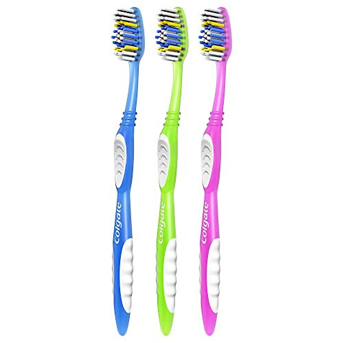 Colgate Extra Clean Toothbrush, Soft Toothbrush for Adults, 3 Count (Pack of 1)