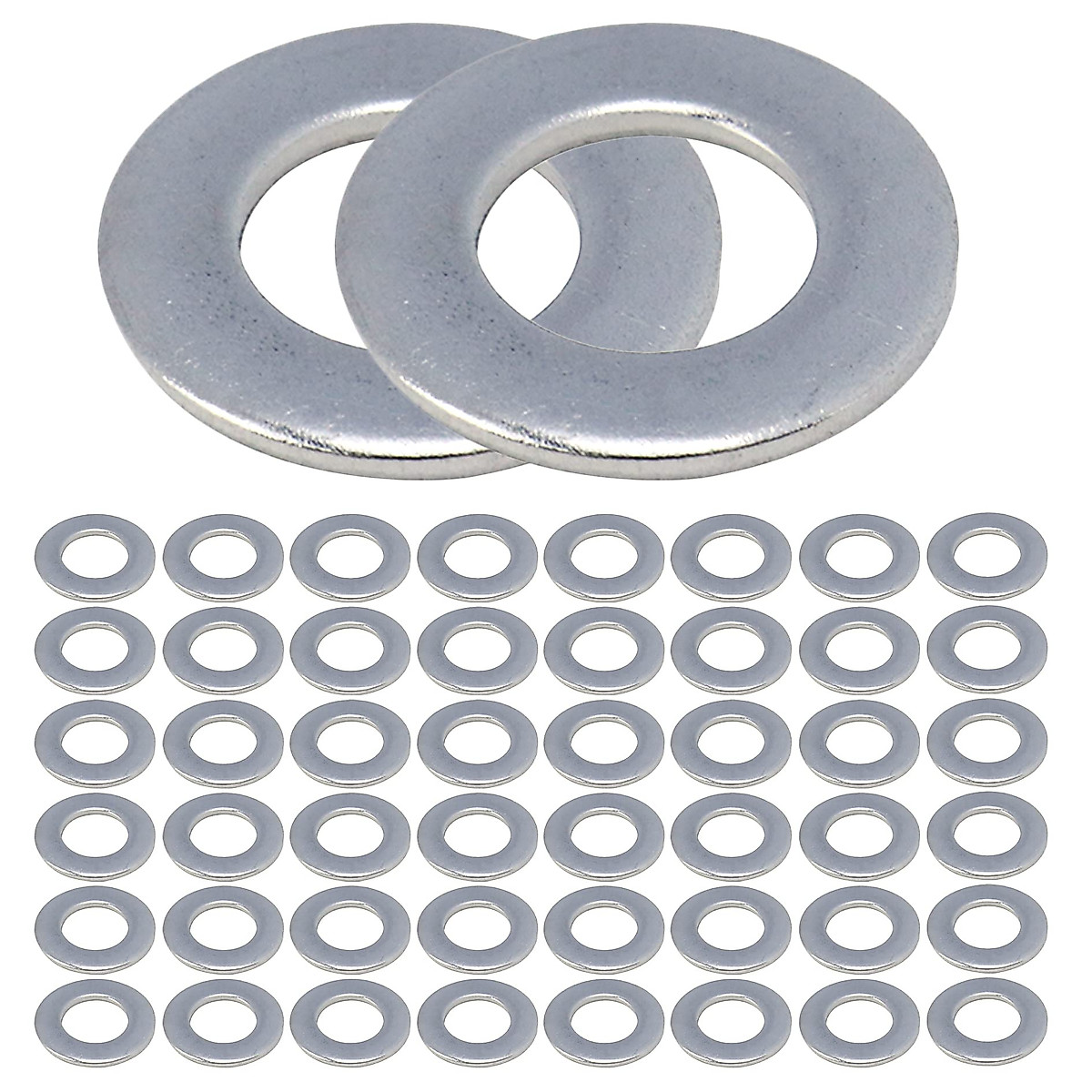 S SYDIEN 50Pcs 304 Stainless Steel M10 Inner Dia Flat Washers for Bolt Screw