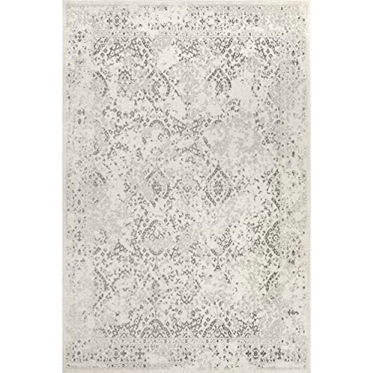 nuLOOM Odell Vintage Area Rug, 6' Square, Ivory