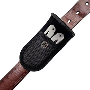 Nylon Sheath (Extra Small Size) for 3.5''-4'' Leatherman Multitool, Horizontally Carry Small Knife Case Fits 3.5''-4'' Thick Folding Pocket Knife,Small Tool Pouch,EDC Belt Holder (Black)