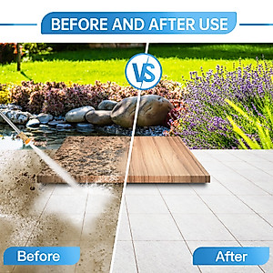 VANPET All Metal High Pressure Power Washer Wand for Garden Hose with Jet Nozzle and Fan Nozzle, Hydro Jet Power Sprayer for Car Washing or Garden Cleaning (001)