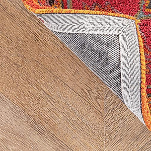 nuLOOM Montesque Hand Tufted Wool Area Rug, 8' 6" x 11' 6", Orange