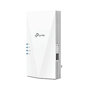 TP-Link AX1800 WiFi 6 Extender Internet Booster, Covers up to 1500 sq.ft and 30 Devices, Dual Band Wireless Signal Booster Repeater, Gigabit Ethernet Port, AP Mode, OneMesh Compatible(RE600X)