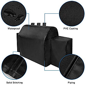 Stanbroil Grill Cover 8080 Replacement for Char-Griller Triple Play 93560 and Duo 5050 Double Play 5650 with Side Fire Box