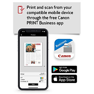 Canon imageCLASS Series Wireless Color All-in-One Laser Printer, Multifunction, Up to 28 ISO ppm, Mobile-Ready, Duplex Compatible with Alexa, Bundle JAWFOAL Printer Cable White