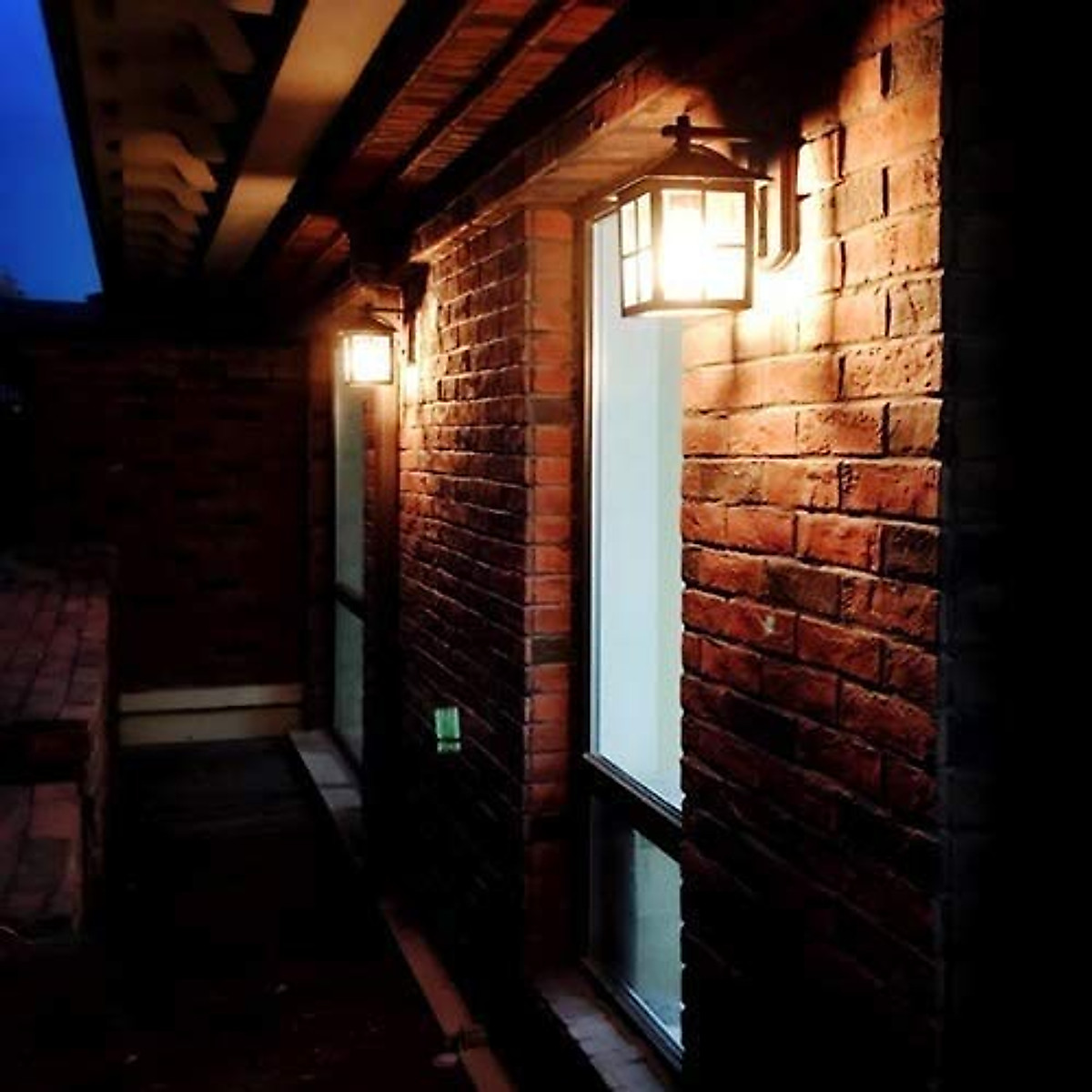 PEHUB Waterproof Sconce Porch Lights Outdoor Wall Lantern 1 Lights Exterior Wall Sconce Fixtures Wall Lamps with Clear Glass Lights Waterproof Wall Lantern in Sand Textured Exterior Light Fixture