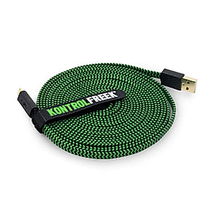 KontolFreek 12 feet Micro USB Performance Gaming Cable (Green) for PlayStation 4 (PS4) and Xbox One Controller