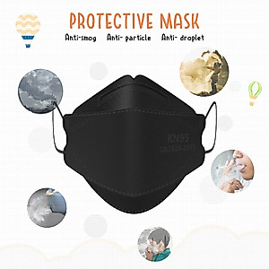 LEVENIS Kids Face Masks for Children 50 Pack, Breathable Comfortable and Disposable Mask Efficiency≥95%, White