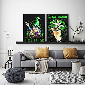 LWZAYS 5d Diamond Painting,Diamond Art Kits 2 Pack Crystal Rhinestone Gem Art Paint with Diamonds for Adults,Arts and Crafts for Home Wall Decor(Let It Be I am Blunt:11.8x15.8 inch)