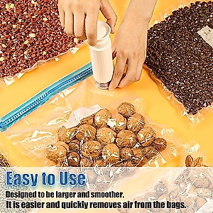 Hand Pump for Sous Vide Bags,YIMIKE Manual Handheld Vacuum Pump,Jar Vacuum Sealer for Wide & Regular Mouth Mason Jars