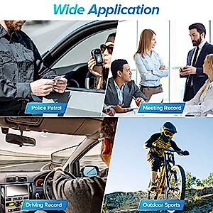 BOBLOV T5 32GB 1440P Body Camera with Audio Recording,Built-in SD Card, Two Batteries with Dock, Wearable Police Body Camera for Law Enforcement, Night Vision, File Protection