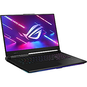 ASUS ROG Strix Scar 17 (2023) Gaming Laptop, 17.3” QHD 240Hz/3ms, 100% DCI-P3 Display, GeForce RTX 4090, AMD Ryzen 9 7945HX, 32GB DDR5, 1TB PCIe SSD, Wi-Fi 6E, Windows 11 Pro, G733PY-XS96, Off Black