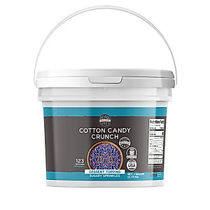 Birch & Meadow 1 Gallon of Cotton Candy Crunch, Ice Cream Topping, Dessert Topper