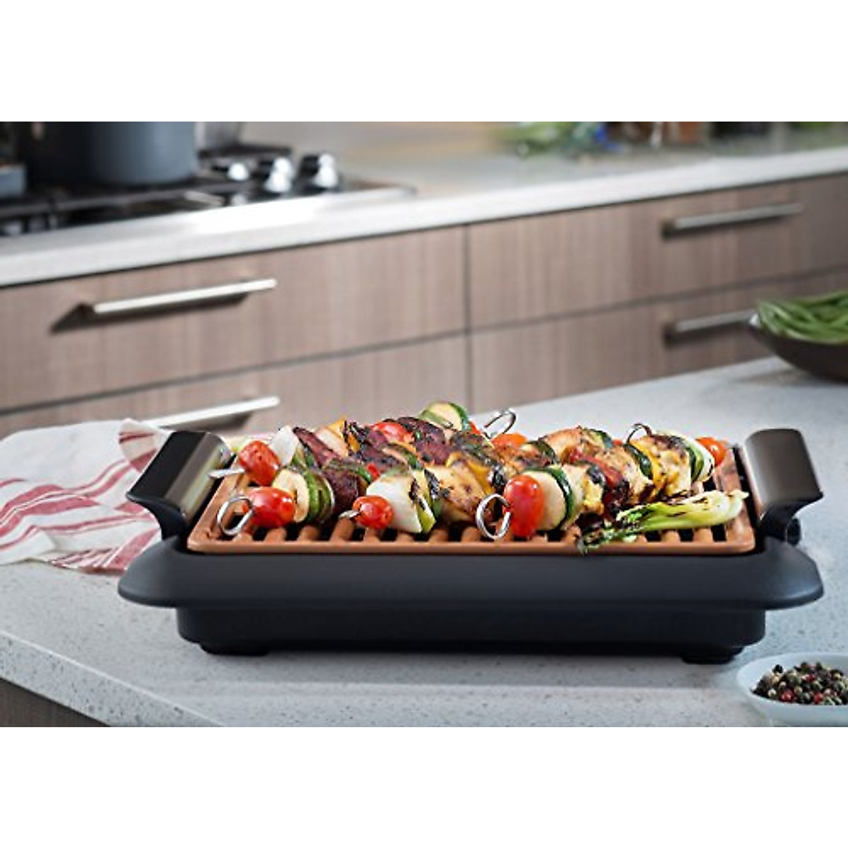 Gotham Steel Smokeless Electric Grill, Portable and Nonstick As Seen On TV! - DELUXE