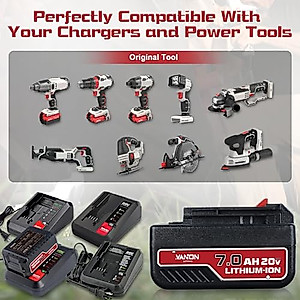 VANON 7.0Ah 20V PCC685L Batteries Replacement for Porter Cable 20V Battery Lithium PCC685LP PCC682L PCC680L PCC680LP 20Volts Batteries,Compatible with Porter Cable 20V Tools 2Packs