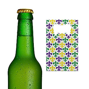 Mardi Gras Fleur De Lis Stainless Steel Bottle Opener Fashion Beer Bottle Cap Opener for Kitchen Wedding Party Gift